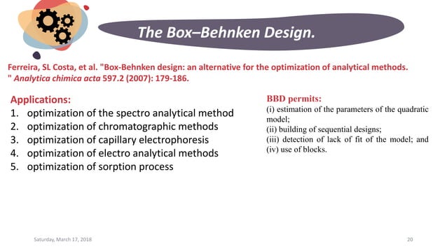 Design of experiments-Box behnken design | PDF | Physics | Science