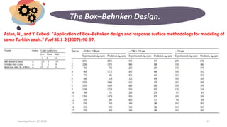 Design of experiments-Box behnken design | PDF
