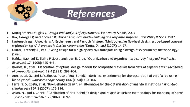 Design of experiments-Box behnken design | PDF | Physics | Science