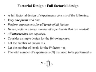 Design of experiments | PDF