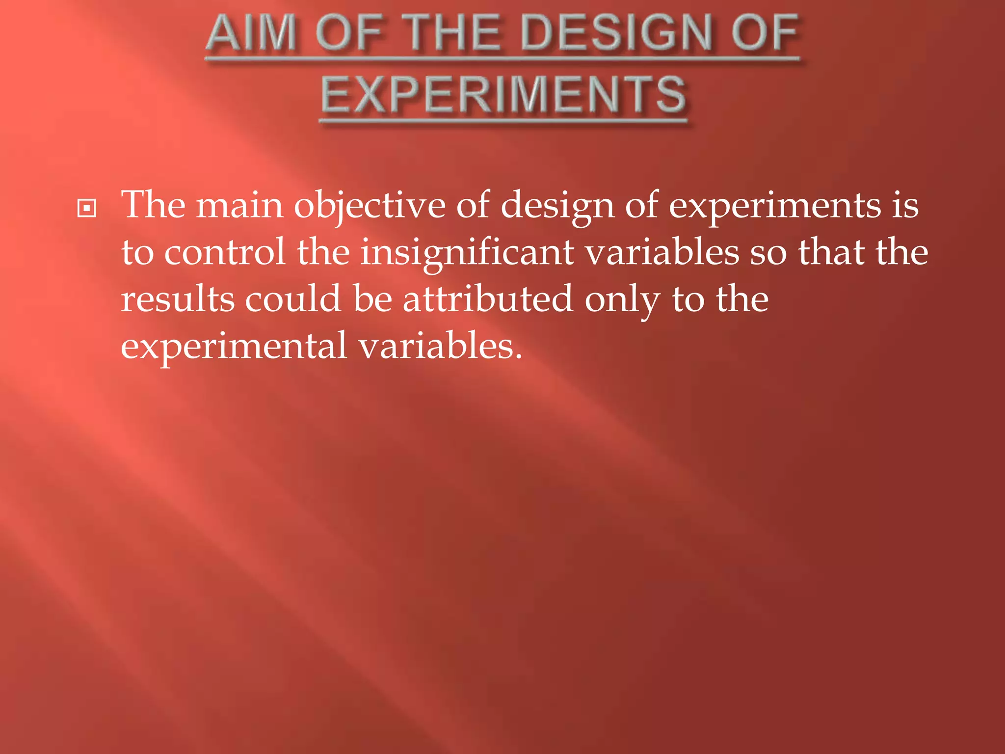 Design of experiments | PPTX