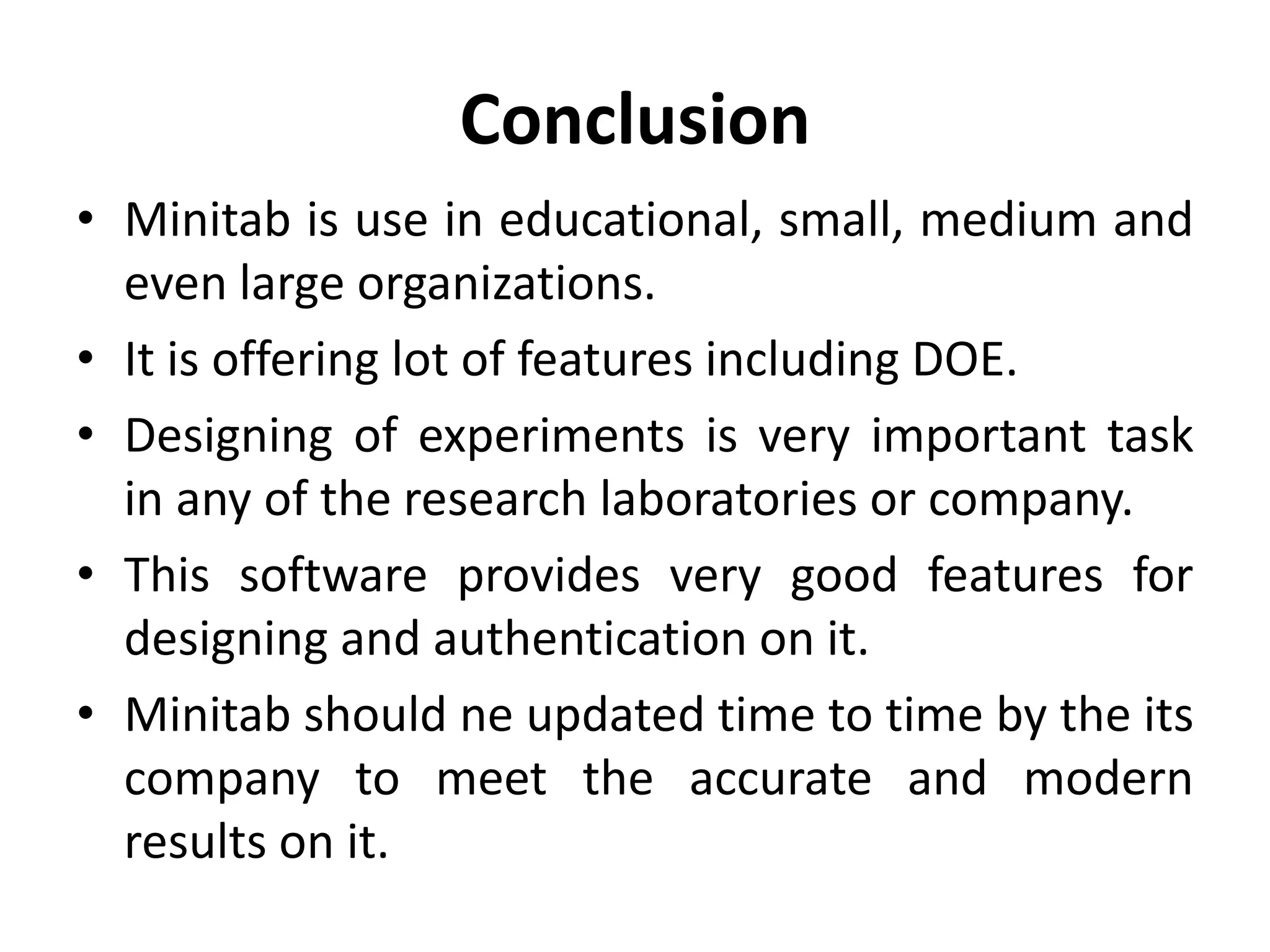 Design of experiments BY Minitab | PPTX