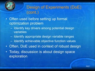 Design of experiments for mechanical engineers | PPT | Physics | Science