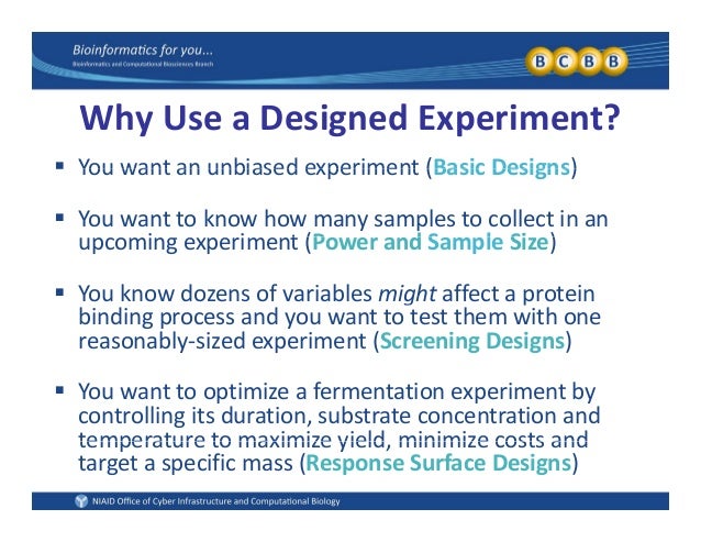 Design of experiments