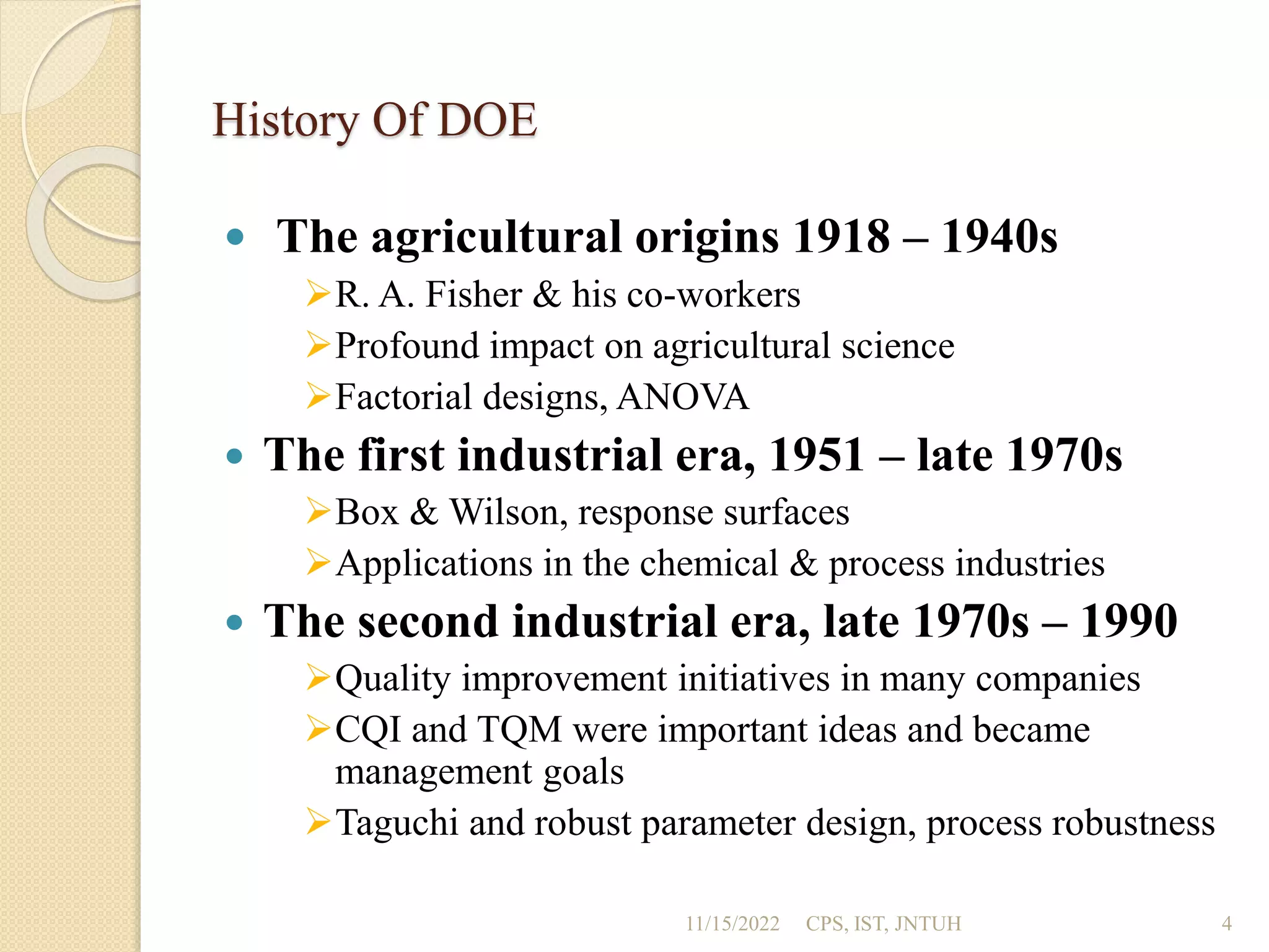 Design of Experiments (DOE) | PPTX