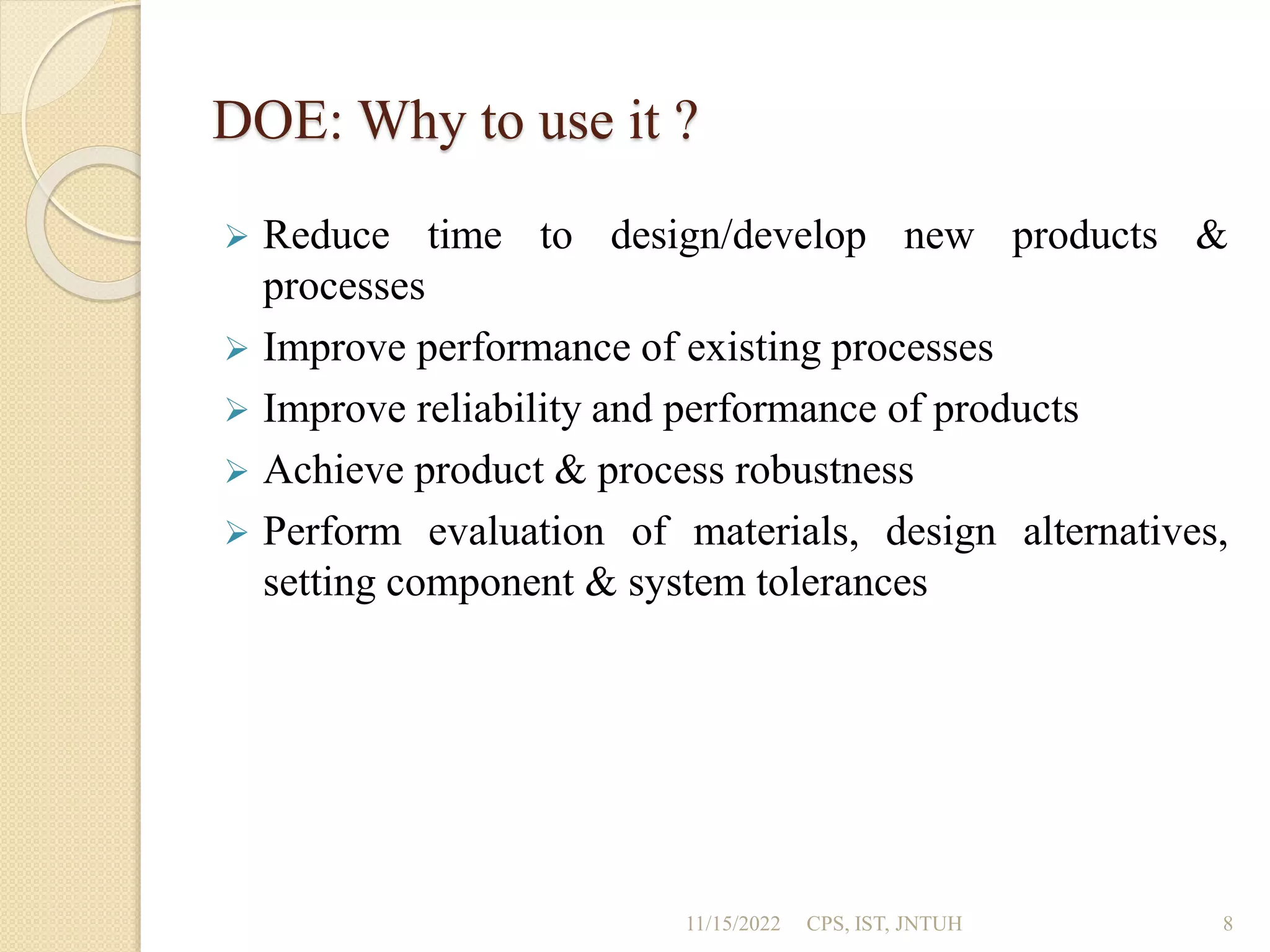 Design of Experiments (DOE) | PPTX