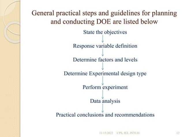 Design of Experiments (DOE) | PPTX