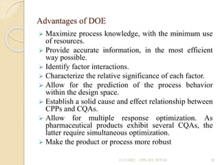 Design of Experiments (DOE) | PPTX