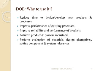 Design of Experiments (DOE) | PPTX