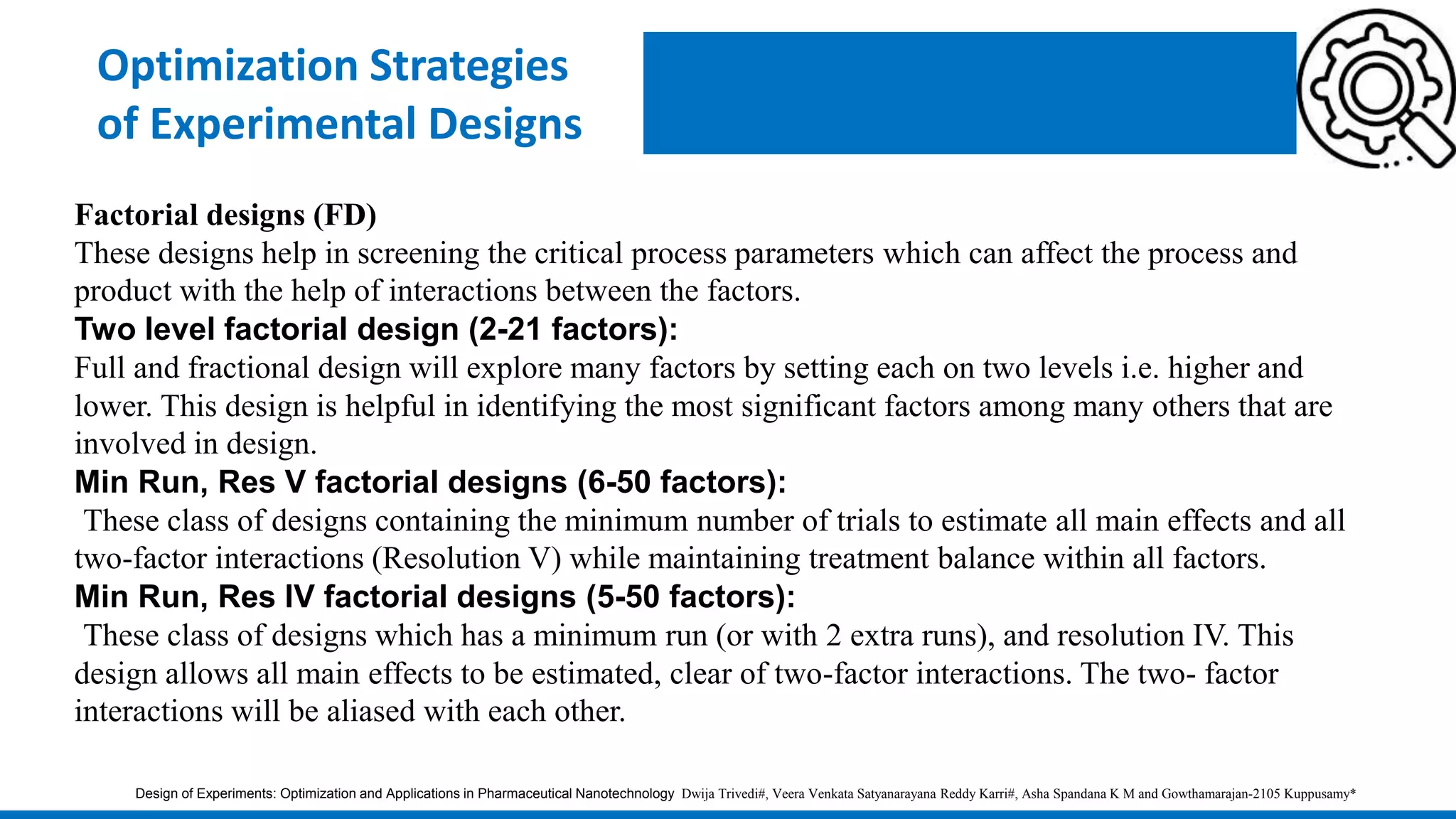 Design of experiments formulation development exploring the best ...