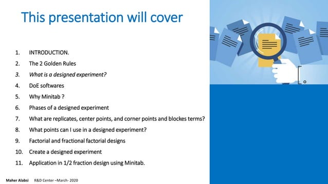 Design of experiments formulation development exploring the best practices using minitab | PPTX