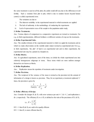 Design of experiments( | DOC