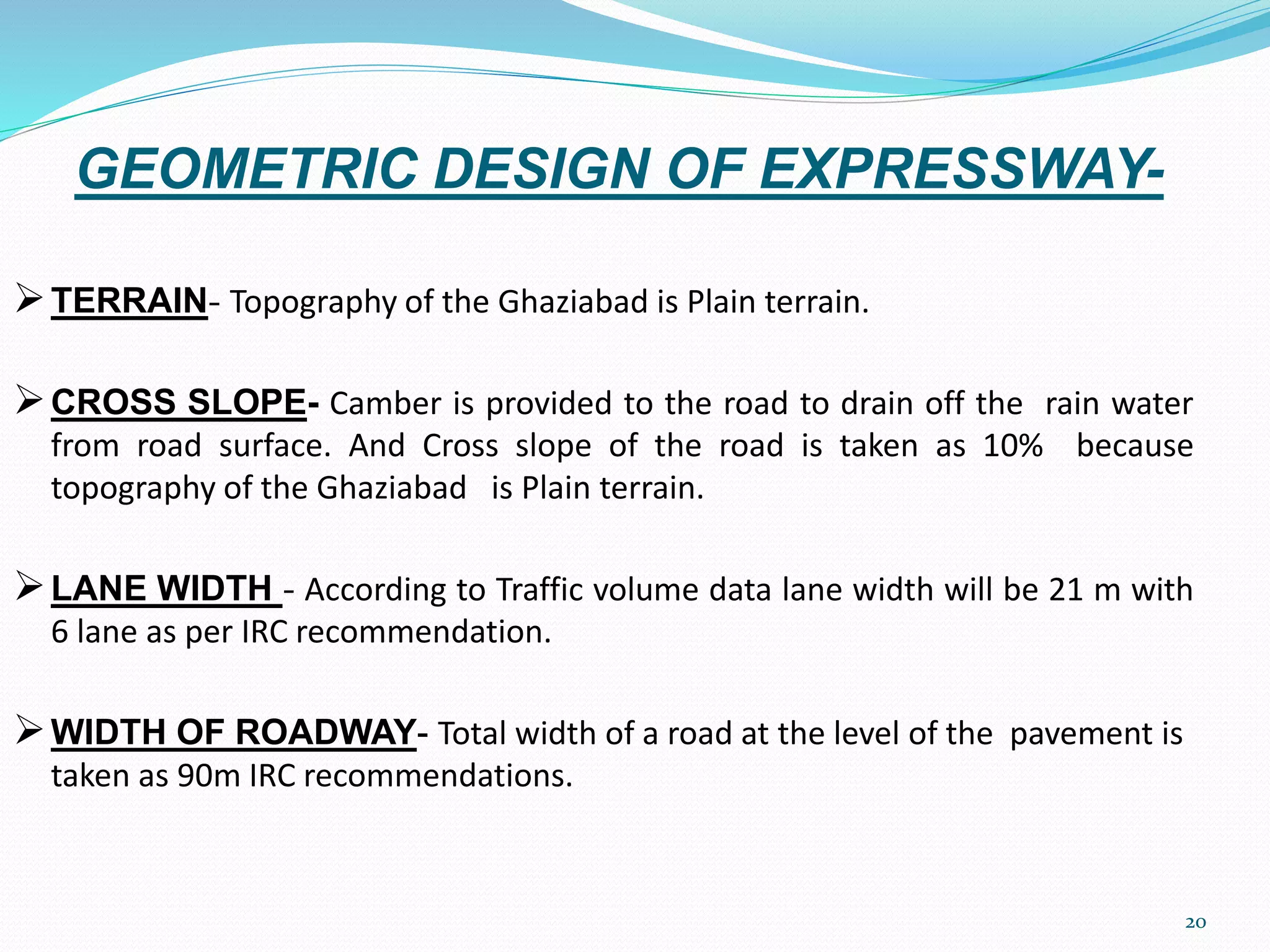 Design of expressway | PPTX
