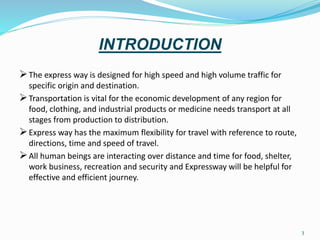 Design of expressway | PPTX