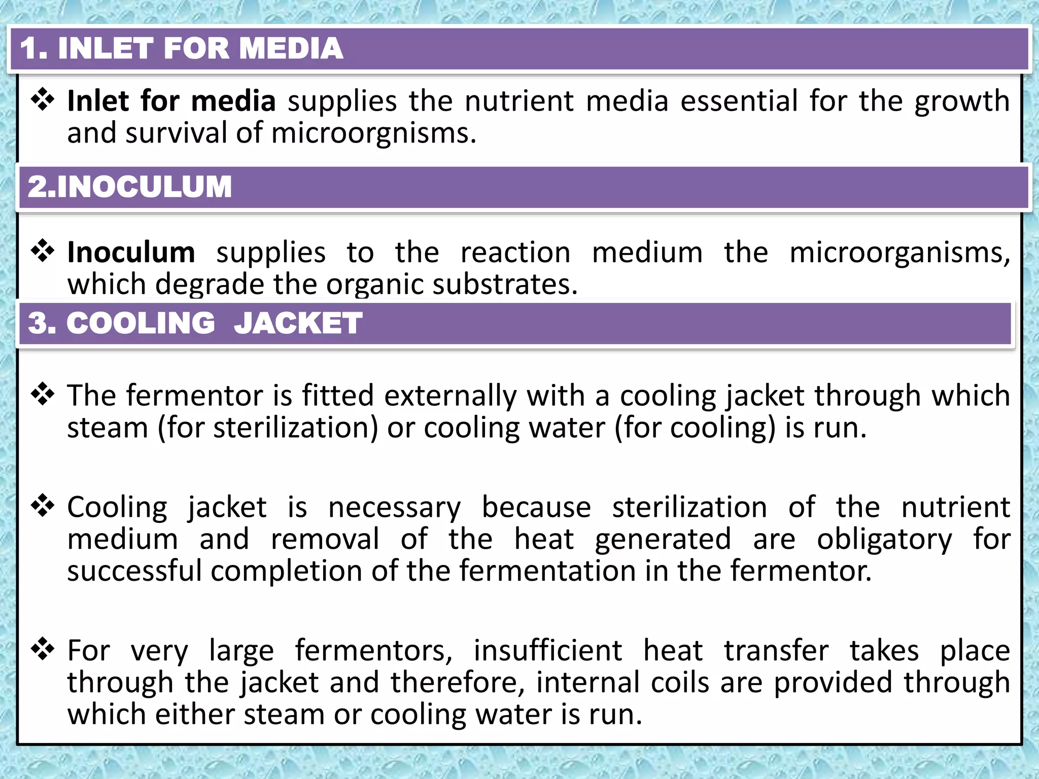 Design of fermentor | PPTX