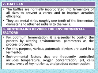 Design of fermentor | PPTX