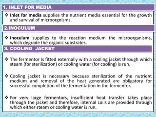 Design of fermentor | PPTX