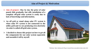 Design off grid solar PV system | PPTX