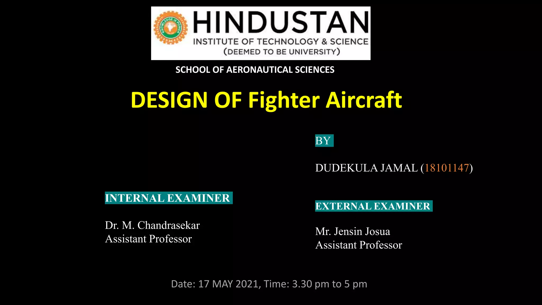 Design of fighter aircraft presentation | PPTX