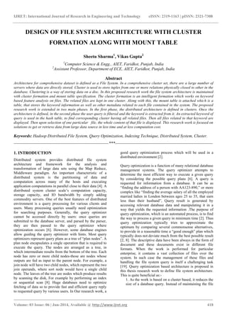 Design of file system architecture with cluster | PDF | Search | Internet
