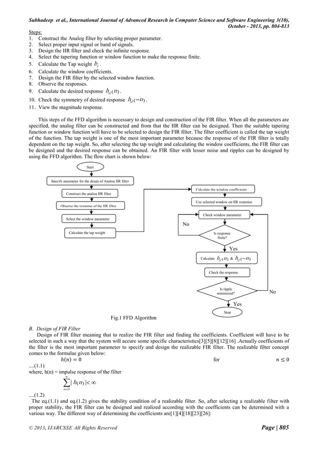 Design Of Fir Filter Using Rife Vincent Window Using Ffd Algorithm Pdf