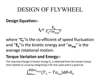 Design of flywheel | PPTX