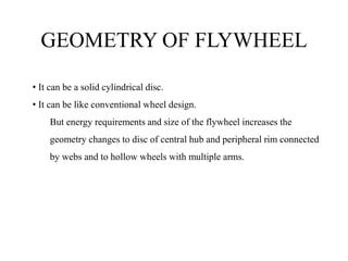 Design of flywheel | PPTX