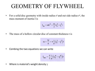 Design of flywheel | PPTX