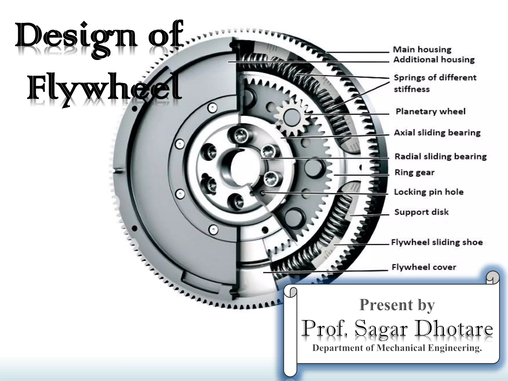 Design of flywheel theory and numericals prof. sagar a dhotare | PDF