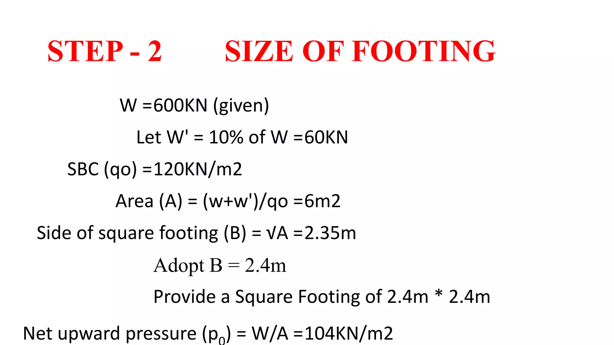 Design of footing | PPTX