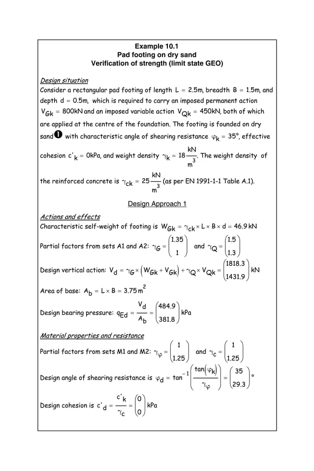 Design of footings, Solved Examples .pdf