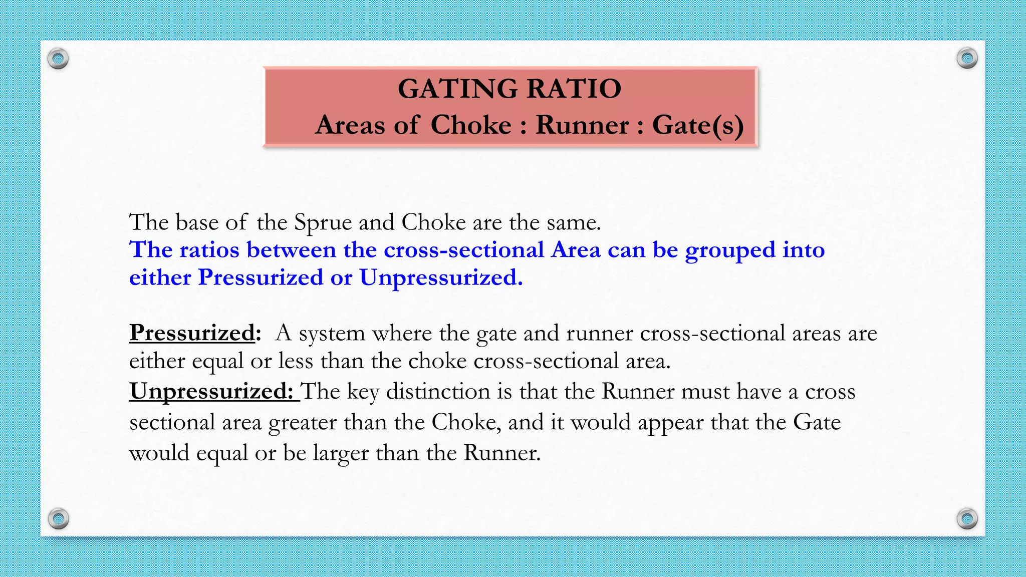 Design of gating systems | PPTX