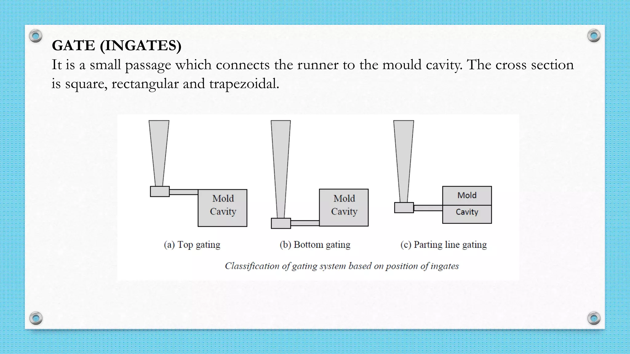 Design of gating systems | PPTX