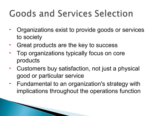 Design of Goods and Services | PPT | Green Solutions | Business