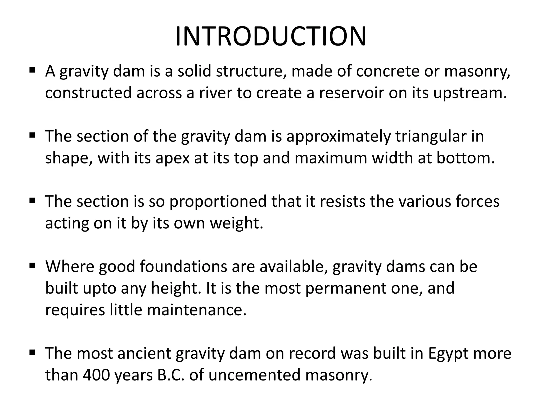 Design of gravity dams | PPTX