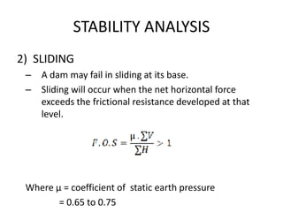 Design of gravity dams | PPTX