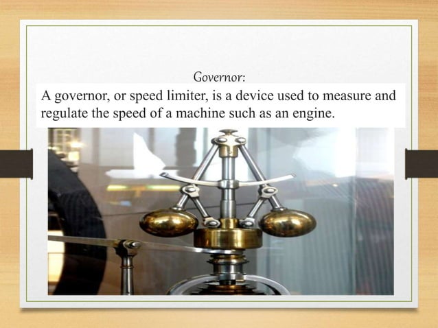 Design of hartnell governor | PPTX | Physics | Science