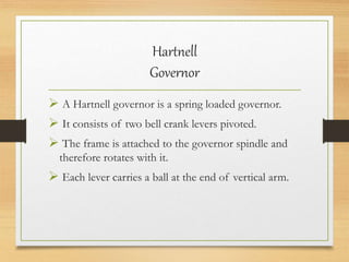 Design of hartnell governor | PPTX
