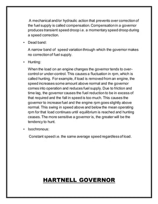 Design of hartnell governor | DOCX