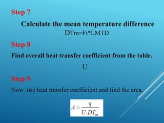 Design of heat exchanger | PPTX