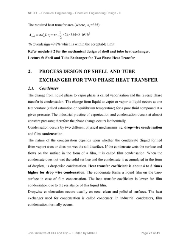 Design of heat exchanger | PDF