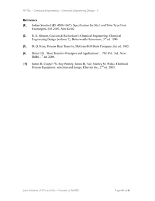 Design of heat exchanger | PDF