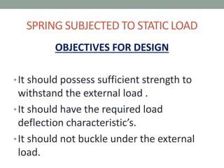 Design of helical spring | PPTX