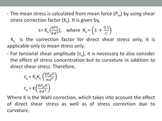 Design of helical spring | PPTX