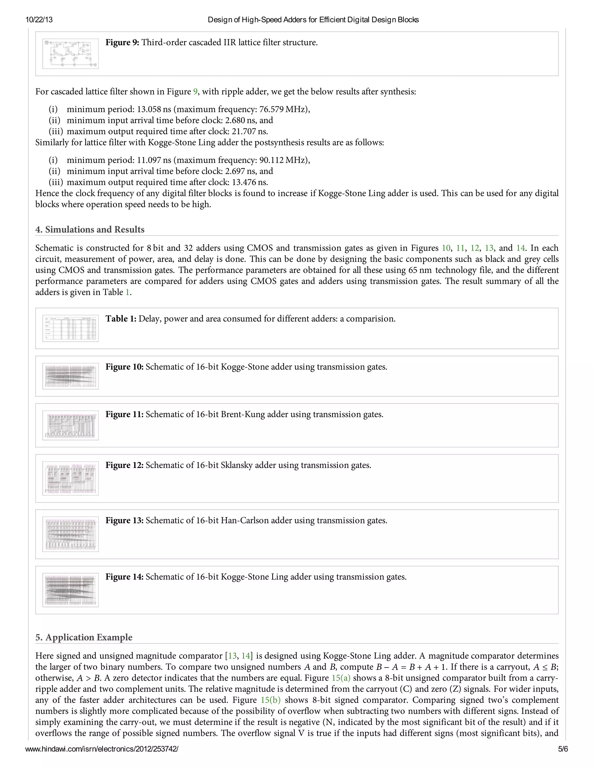 Design of high speed adders for efficient digital design blocks | PDF | Programming Languages ...