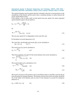 Design of high efficiency pelton turbine for micro hydropower | PDF