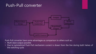 High efficiency push pull converter for photovoltaic applications | PPT