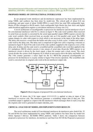 Design of high speed reconfigurable coprocessor for interleaver and de ...