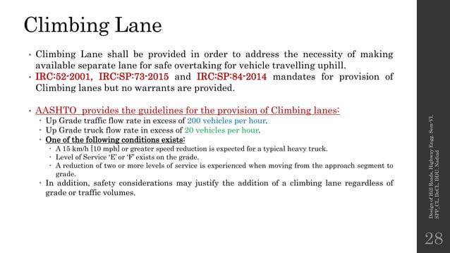 DESIGN OF HILL ROADS AND ITS ALIGNMENT.pptx | Weather | Science