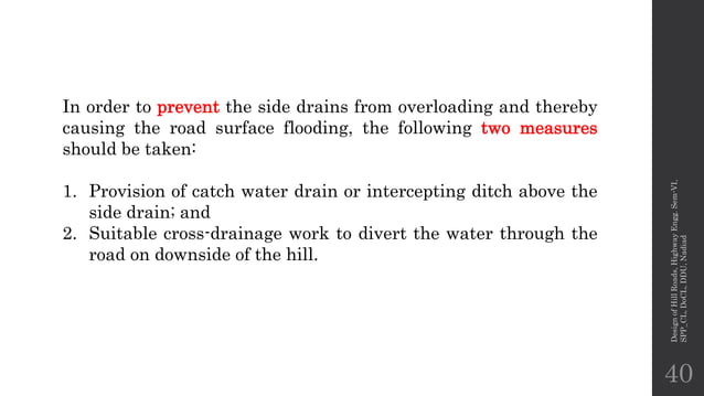 DESIGN OF HILL ROADS AND ITS ALIGNMENT.pptx | Weather | Science